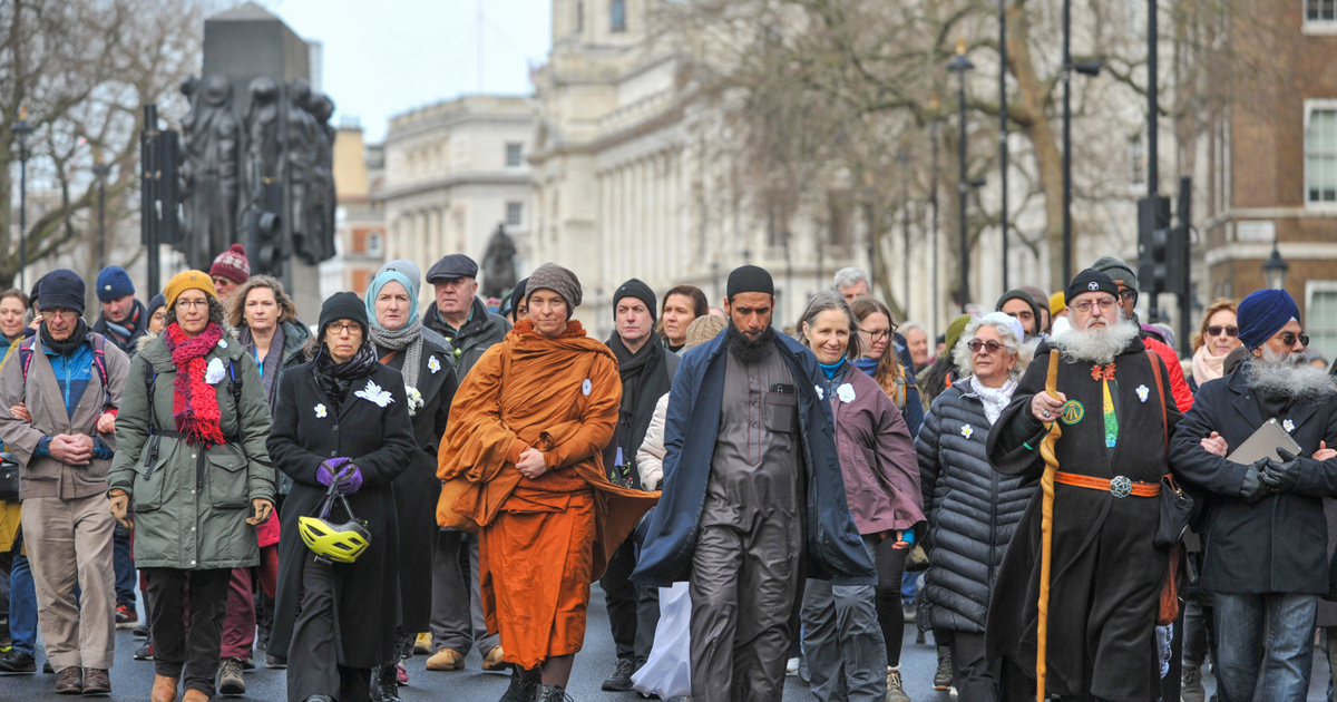Stepping forward for peace: a public display of unity and peace ...
